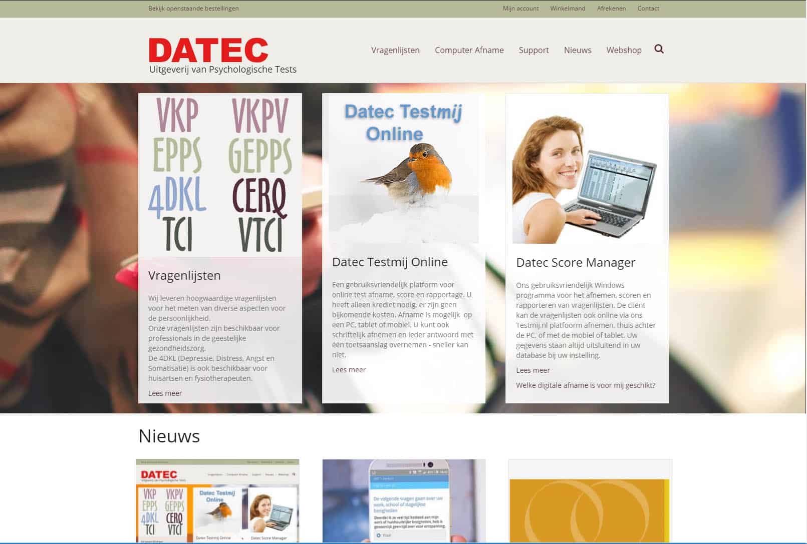 Nieuwe Website - Datec Psychologische Tests